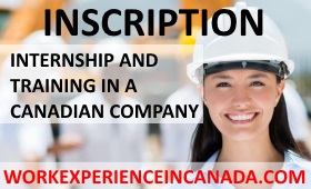 About us Inscription Work Experience Training Internship Canadian Company